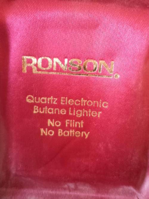 Smoking Accessories - Ronson Quartz Electronic Butane Lighter was sold ...