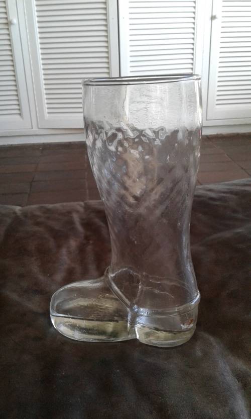 Drinking Glasses & Stemware - Vintage German Glass Boot Draught Beer ...