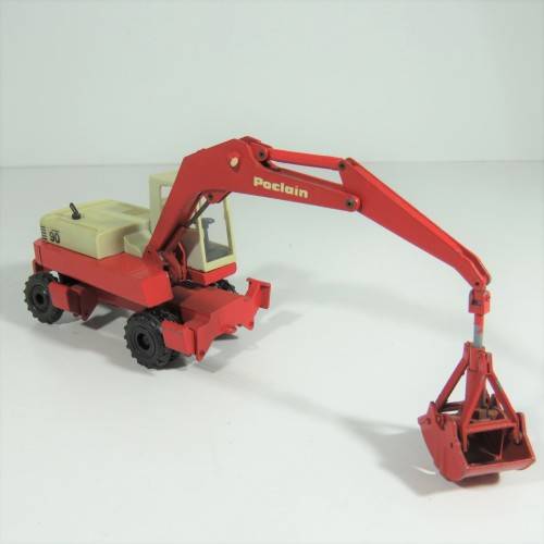 Models - Gescha Poclain 90 excavator with clam die-cast construction ...