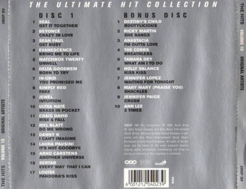 Pop - Various - The Ultimate Hit Collection: The Hits Vol. 10 (Double ...