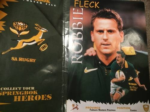 Sporting Memorabilia - SA SPRINGBOK 1999 poster file collection rare ...