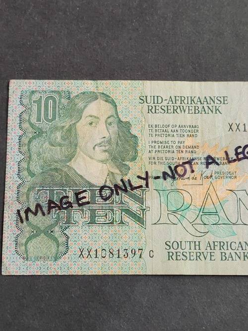 GPC de Kock - GPC de Kock Ten Rand Replacement Note 1985 - as per ...