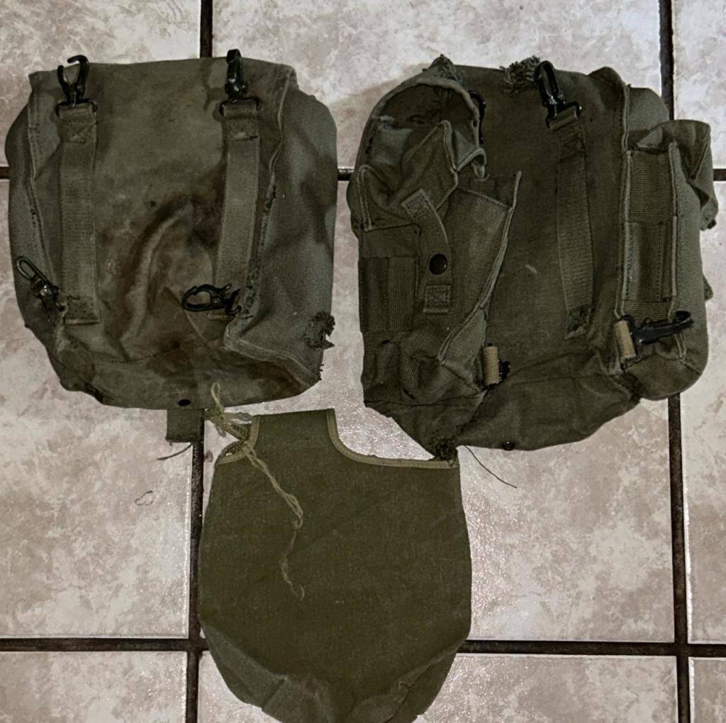 Kit - SADF - Webbing Lot with Husky Canvas Pouch was sold for R120.00 ...