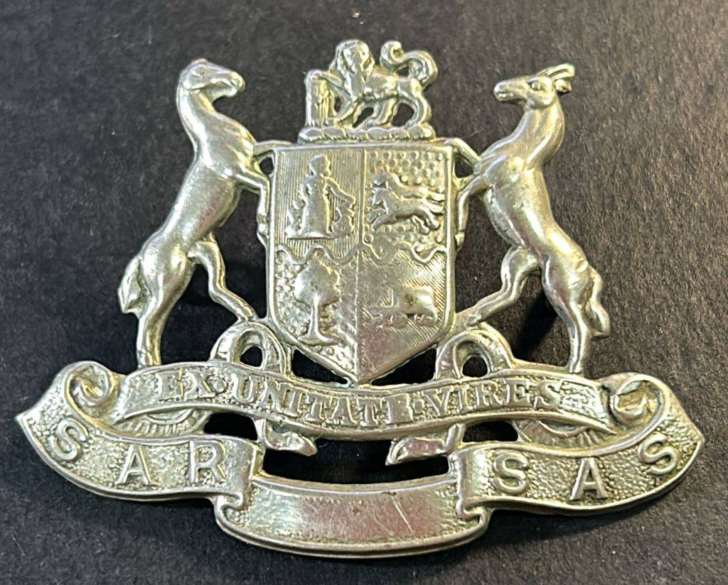 South African Army - SAS/SAR - South African Railways Cap Badge for ...