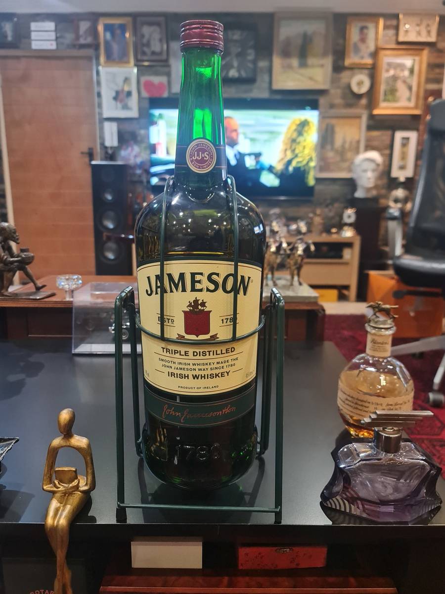 Whisky - Jameson 4,5 Litre Irish Whiskey with Cradle was listed for 4,000.00 on 13 Jul at 18:16 ...