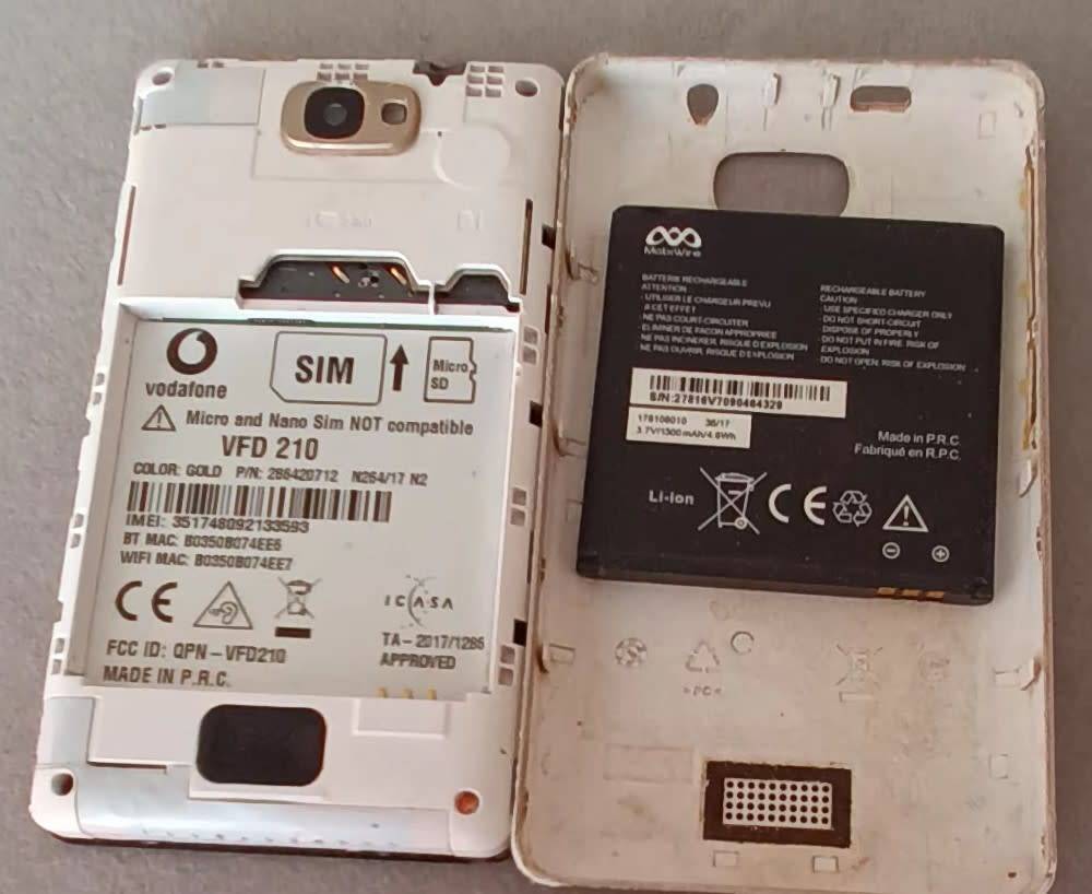 Other Smartphone Brands - Vodafone VFD 210 was sold for R1.00 on 12 Jun ...