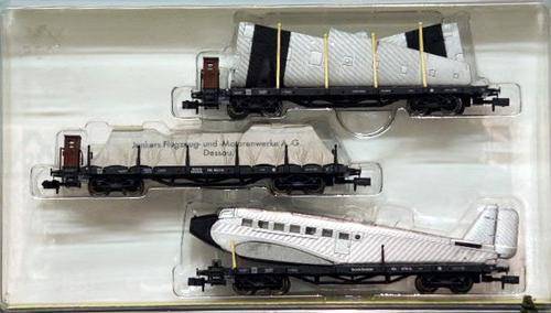 Railway - N Gauge Minitrix Junkers Aircraft Set new was sold for R1,220 ...