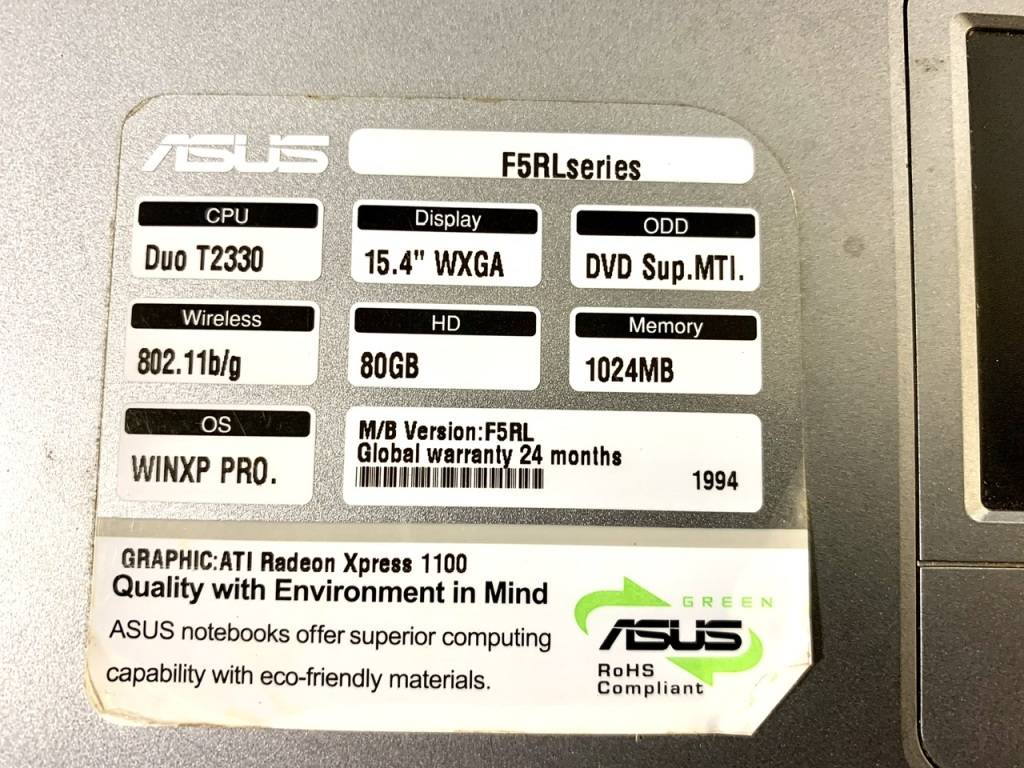 Laptops & Notebooks - ASUS F5RL Laptop for sale in Pietermaritzburg (ID ...