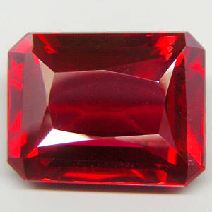 Topaz - 24.47ct EMERALD INTENSE RED TOPAZ - RARE AAA was sold for R350 ...
