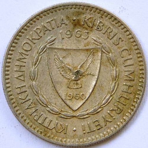 Other International Coins - 1963 KYTTPIAKH AHMOKPATIA KIBRIS ...