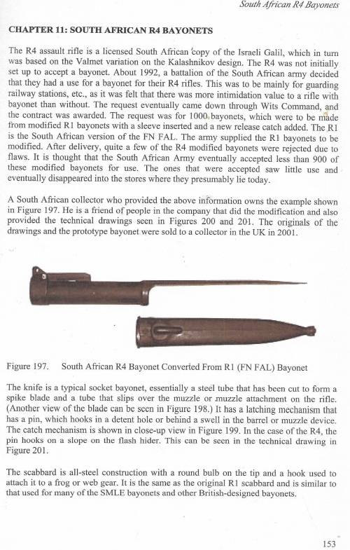 Bayonets - SADF, south african ultra rare R4 / R5 Bayonet. was sold for ...