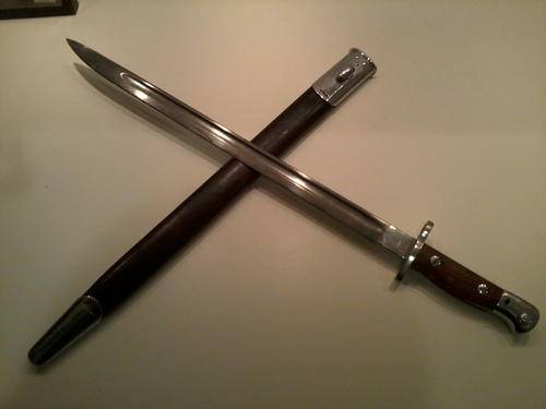 Bayonets - lee enfield 303 rifle BSAP parade bayonet, 1907 by wilkinson ...