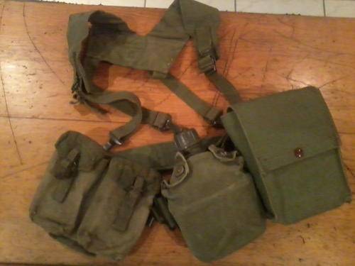 Kit - Rhodesian original bush war army webbing was sold for R2,100.00 ...