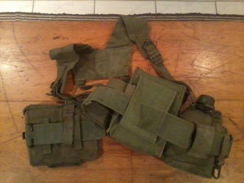 Kit - Rhodesian original bush war army webbing was sold for R2,100.00 ...