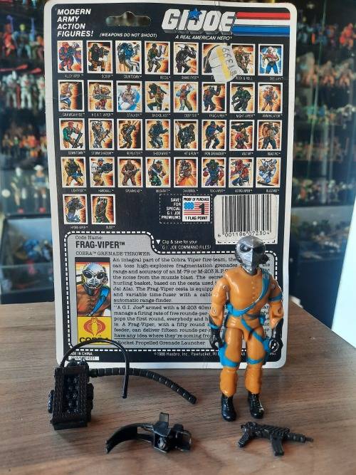 Comic Book - GI Joe 1989 Complete Frag Viper With Cardback Vintage ...