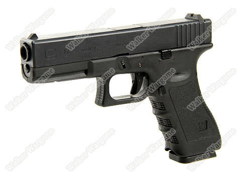 Airsoft Guns - WE Tech Glock 17 Green Gas Blow Back Pistol - Black for ...