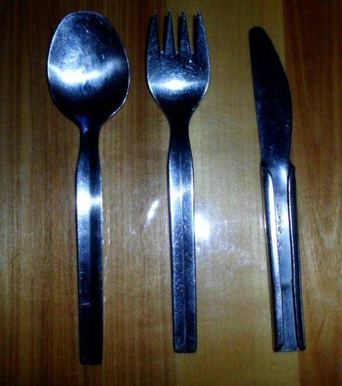 Kit - SADF / SA ARMY / SA WEERMAG - PIKSTEL - FORK, SPOON AND KNIFE was ...