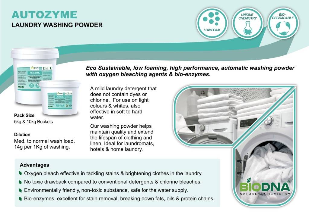Washing Powder & Detergents - Eco Autozyme Laundry Washing Powder with ...