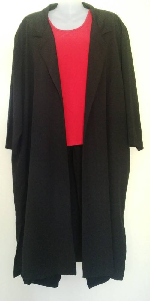 Jackets & Coats - Black Full length Shirt Coat by Foschini Plus Size 28 ...