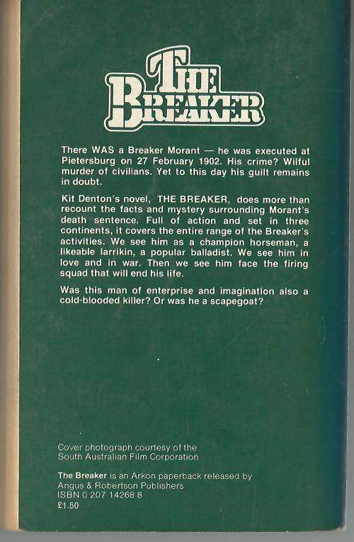 Books - The Breaker - Kit Denton. (Breaker Morant). Anglo-Boer War. was ...