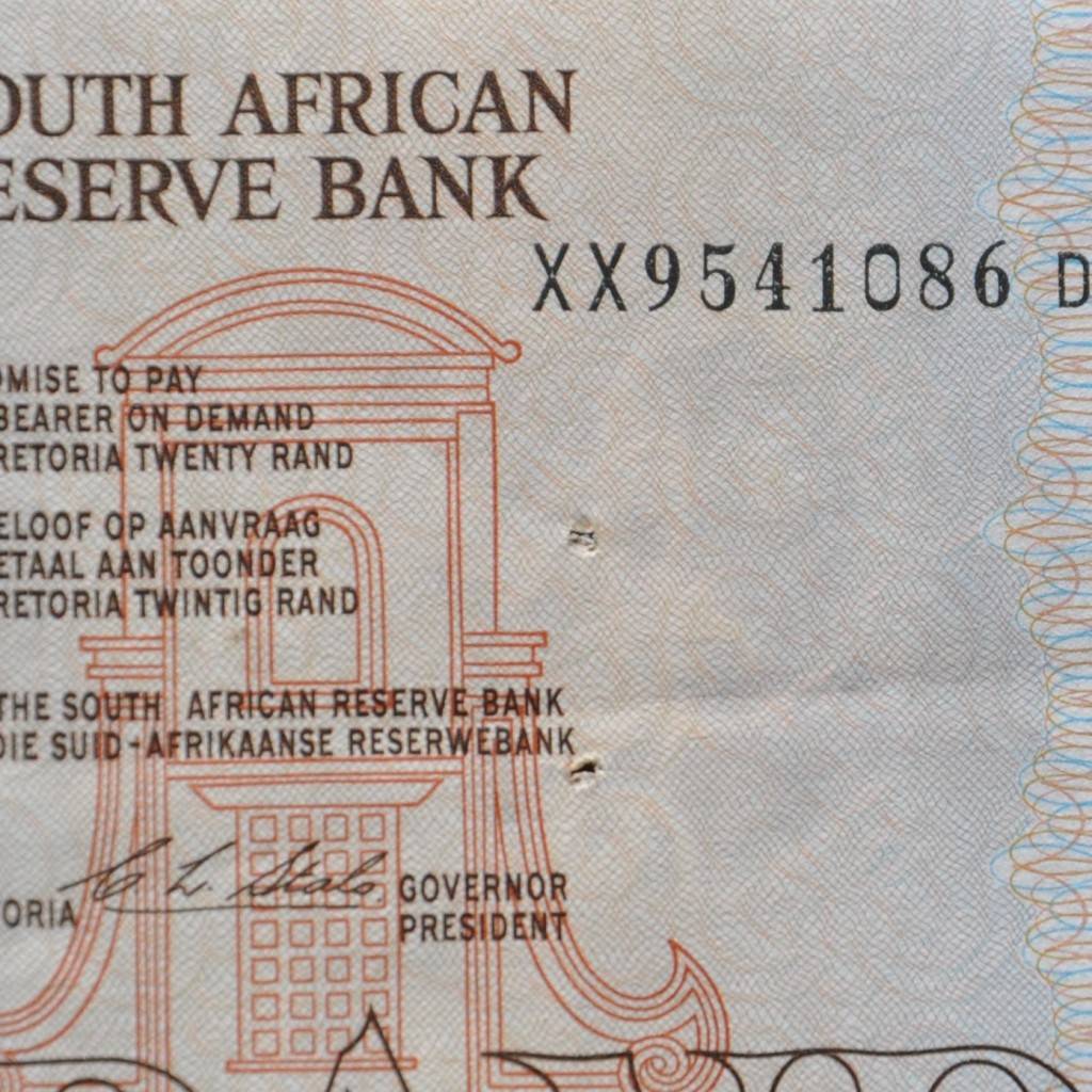 CL Stals - 20 Rand 1990, prefix XX, E/A, CL Stals, 1st issue ...