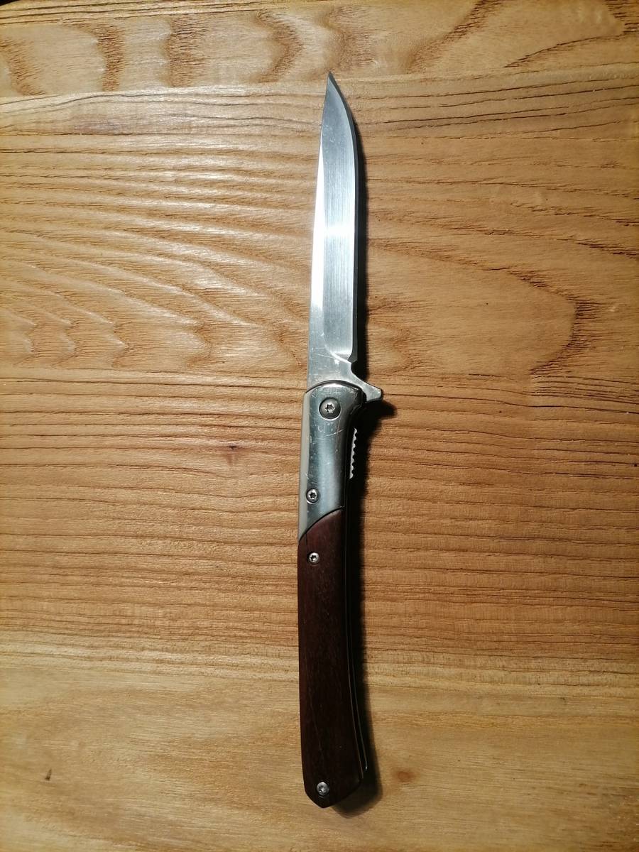 Hunting Knives - Browning Brown Wooden Pocket Knife - AMAZING CONDITION ...