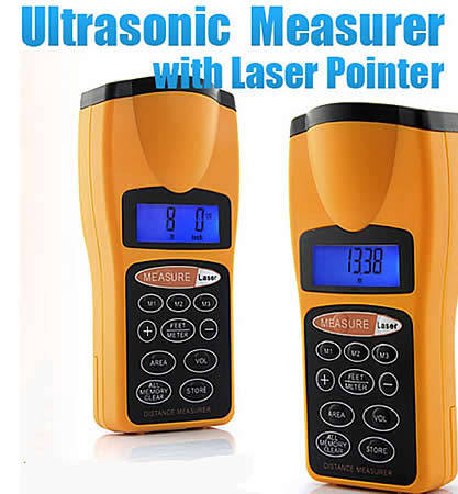 Other Gadgets - Digital Ultrasonic Distance, Area and Volume Measurer ...