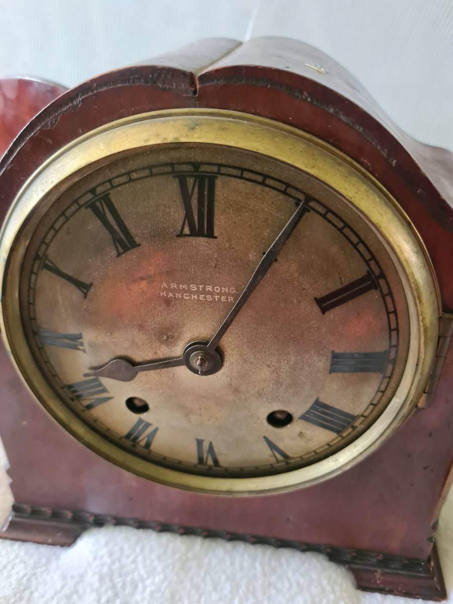 Mantel Clocks - ARMSTRONG MANCHESTER VINTAGE MECHANICAL MANTLE CLOCK ...