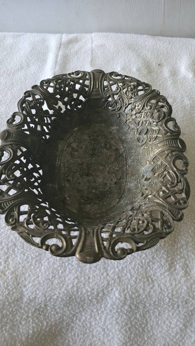 Brass - ANTIQUE BRASS SERVER(MADE IN ITALY) SEE MARKINGS was sold for ...
