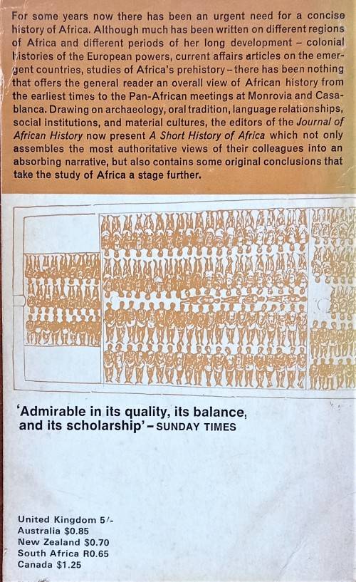 History & Politics - Roland Oliver & J.D. Fage, A Short History of ...