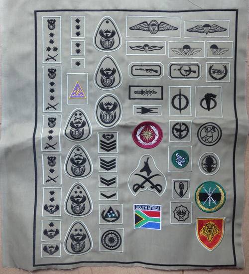 South African Army - SANDF COMPLETE SET OF RANKS & PATCHES-GUARANTEED ...