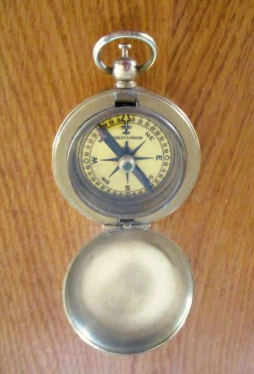 Compasses - Vintage Stanley, London brass pocket compass - great ...