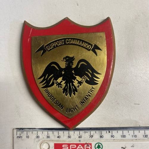 South African Army - Rhodesian Light Infantry RLI small plaque was sold ...