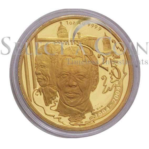 Other Mandela Coins - ***ULTRA RARE *** 2004 Mandela Democracy 1oz Gold ...