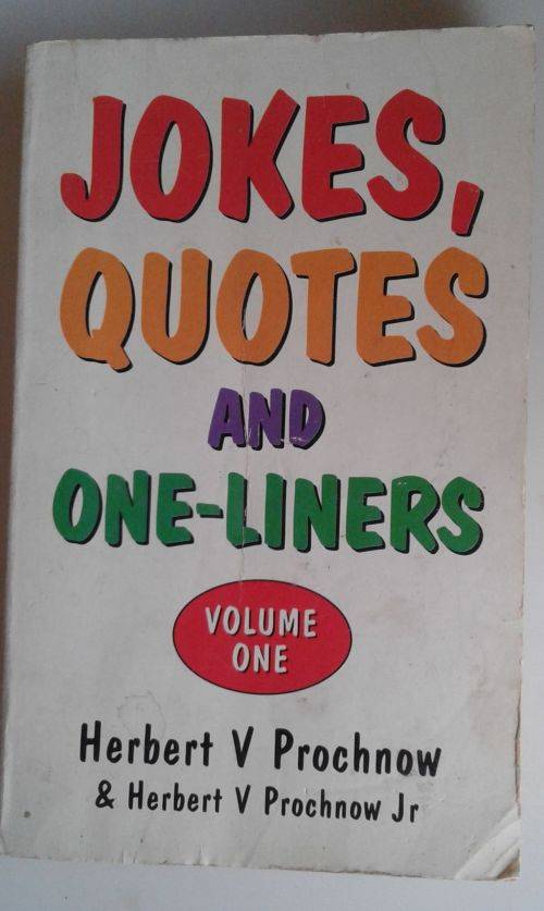 Other Fiction - Jokes, quotes and one-liners by Herbert V Prochnow was ...