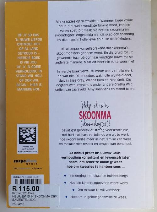 Afrikaans Non-Fiction - Help, ek is `n skoonma was sold for R35.00 on ...