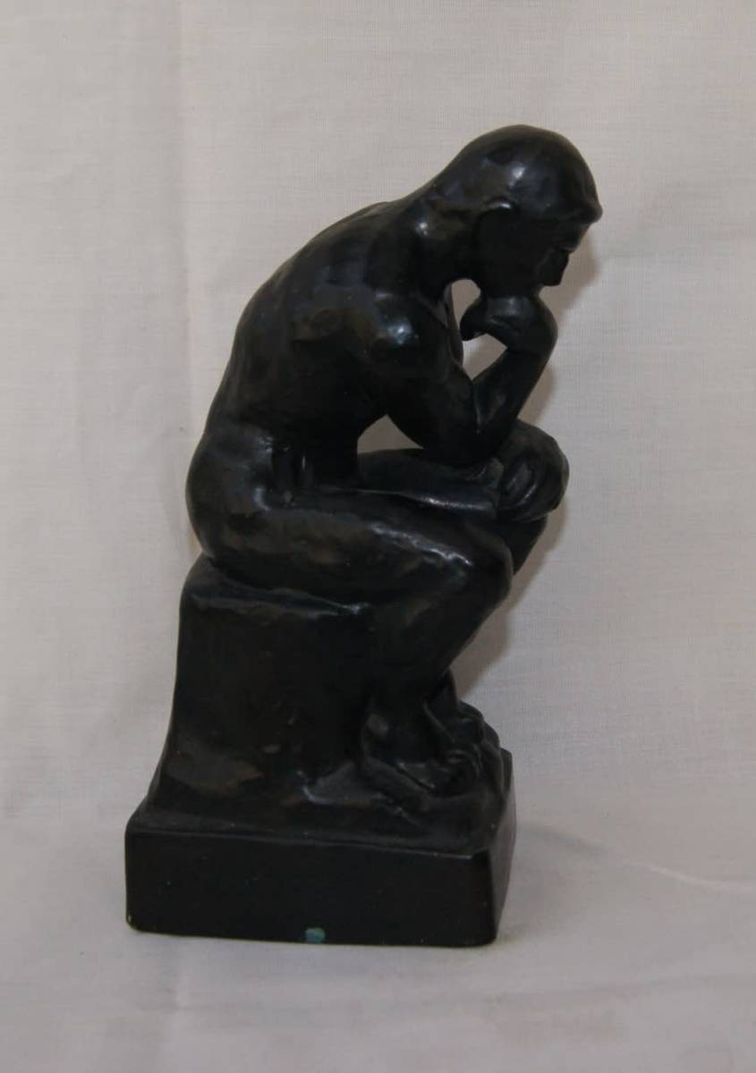 Oriental Porcelain - Vintage Modeling Japan Ceramic `The Thinker ...