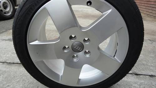 Wheel & Tyre Sets - Audi 17 inch 5 spoke mag rims with new tyes was ...