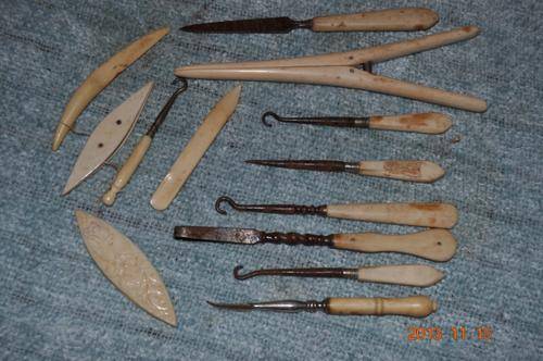 Tools - CRAZY START R1 !!!! NICE COLLECTION OF ANTIQUE BONE AND IVORY ...