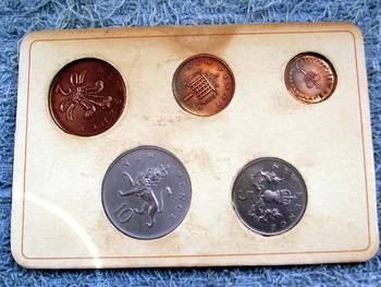 Great Britain - Britains First Decimal Coins - Five Decimal Coin Set ...