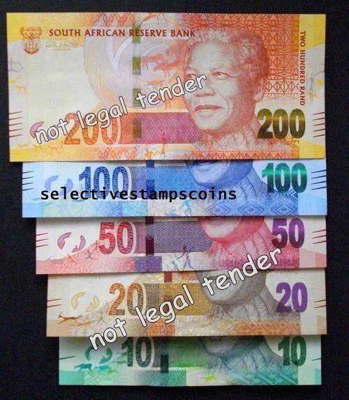 Other South African Bank Notes - AA MANDELA BANK NOTES R10,R20,R50,R100 ...