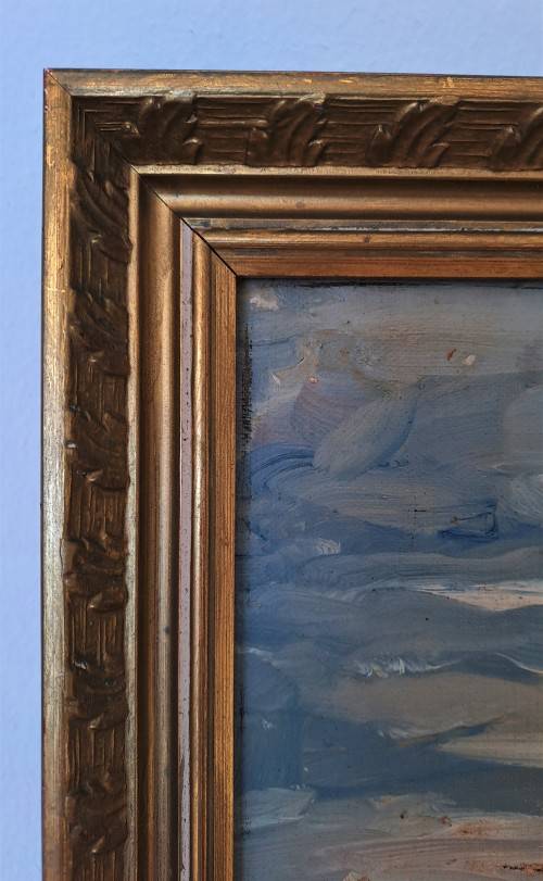 Paintings - VINTAGE ORIGINAL OIL ON BOARD, GILT FRAME OF SEAMAN ...