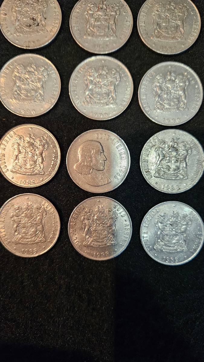 Collections & Lots - South African R1 Coins Plus 50 cent Coins was sold ...