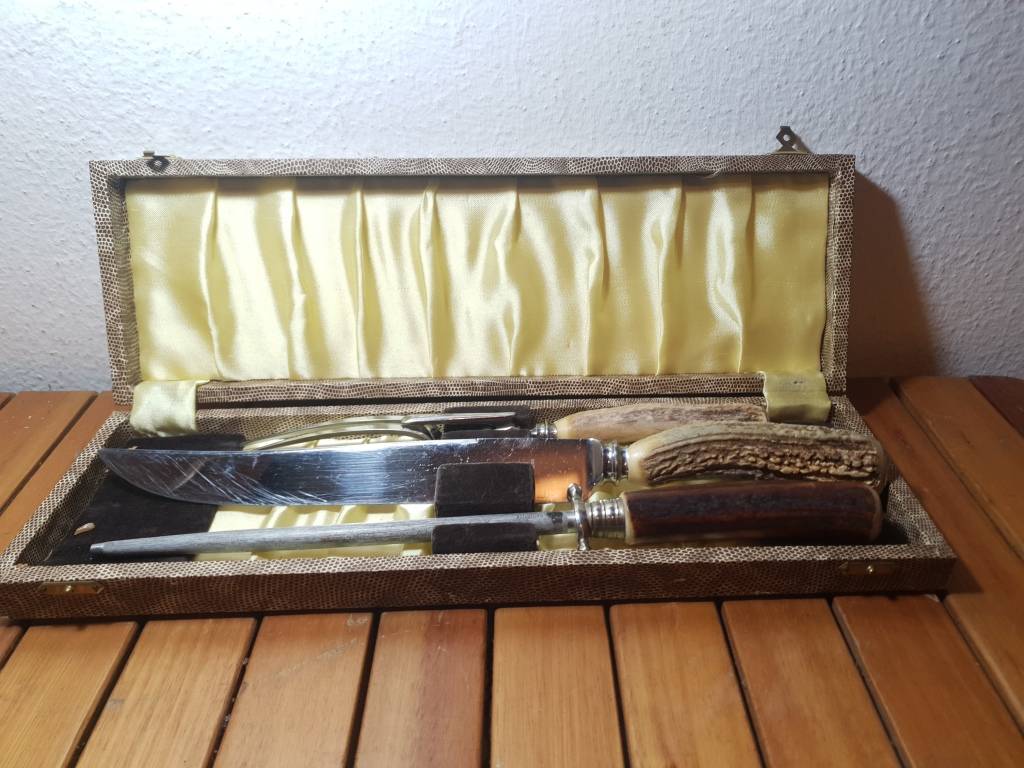 Knives - VINTAGE AUTHENTIC ANTLER HANDLE TAYLORS EYE WITNESS England ...
