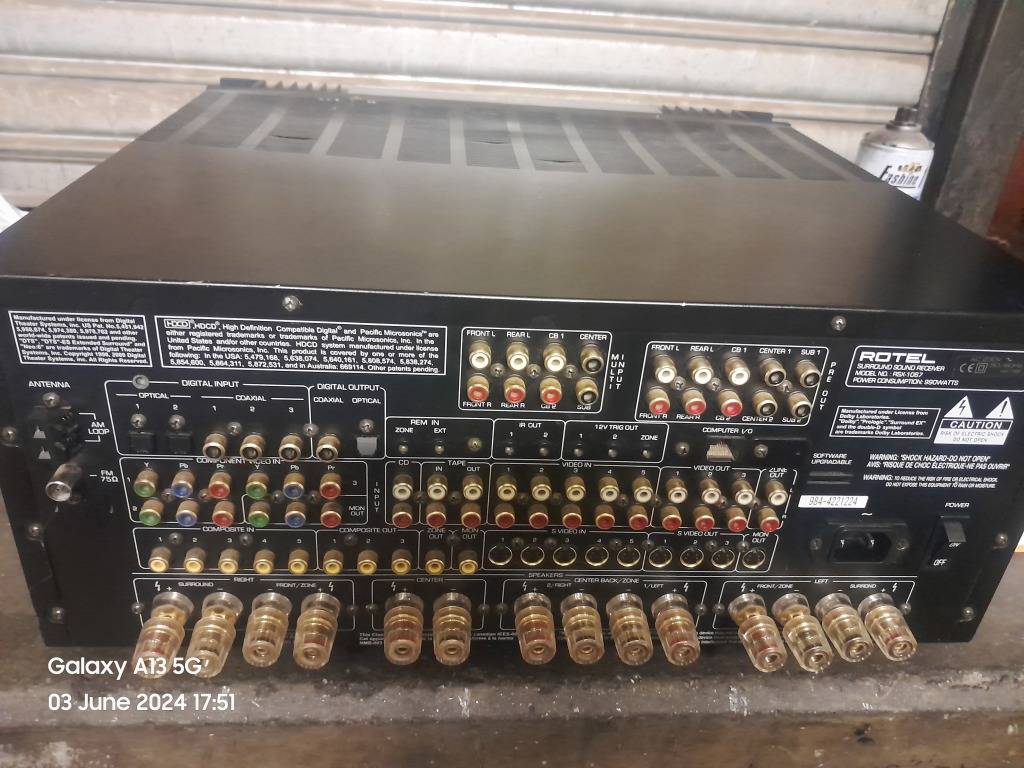 Surround Sound Systems - ROTEL RSX-1067 WITH 7.1 CHANNELS SURROUND ...