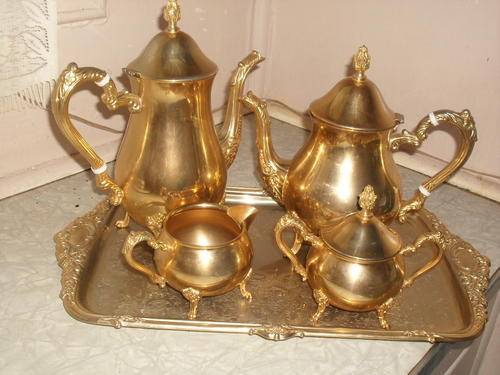 Other Kitchenalia - 24 K GOLD PLATED COFFEE / TEA SET---DON'T MISS OUT ...