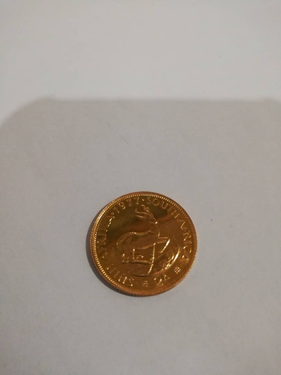 Gold & Bullion Coins - ** SOLID 22CT GOLD 1977 R2 PROOF COIN ** GOLD $ GOLD $ ** CRAZY CRAZY R1 ...