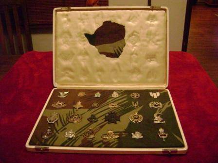 Rhodesia - WONDERFUL COLLECTION OF RHODESIAN MILITARY BADGES SET IN ...