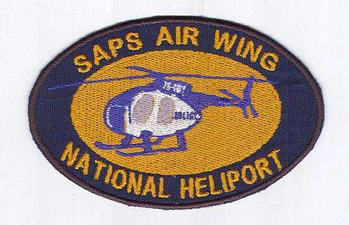 South African Police Services - SAPS Air Wing National Heliport Patch ...