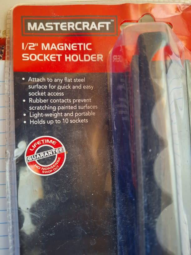 Tool Boxes & Sets - Half inch Mastercraft magnetic socket holder was ...